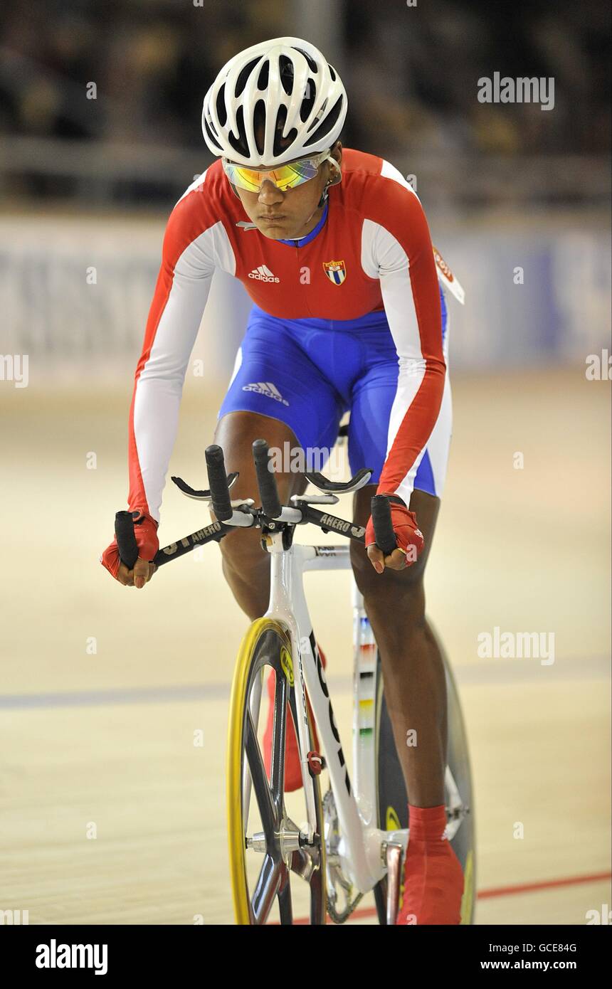 Cuba's Yumari Gonzalez Valdivieso in action in the Women's Ominum 200m ...