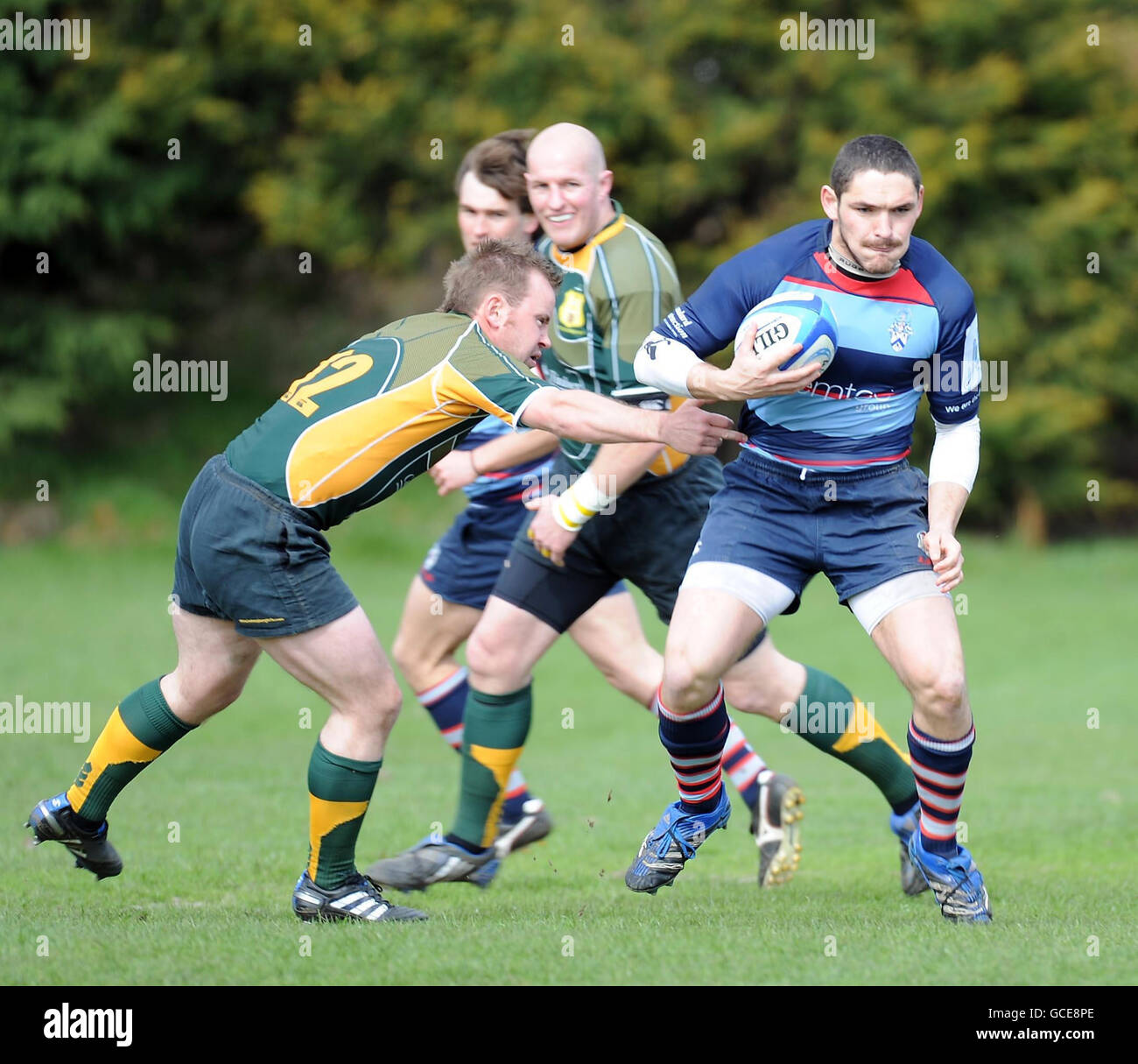 Allan Glen's Alan Auld runs with ball during the Scottish Hydro ...