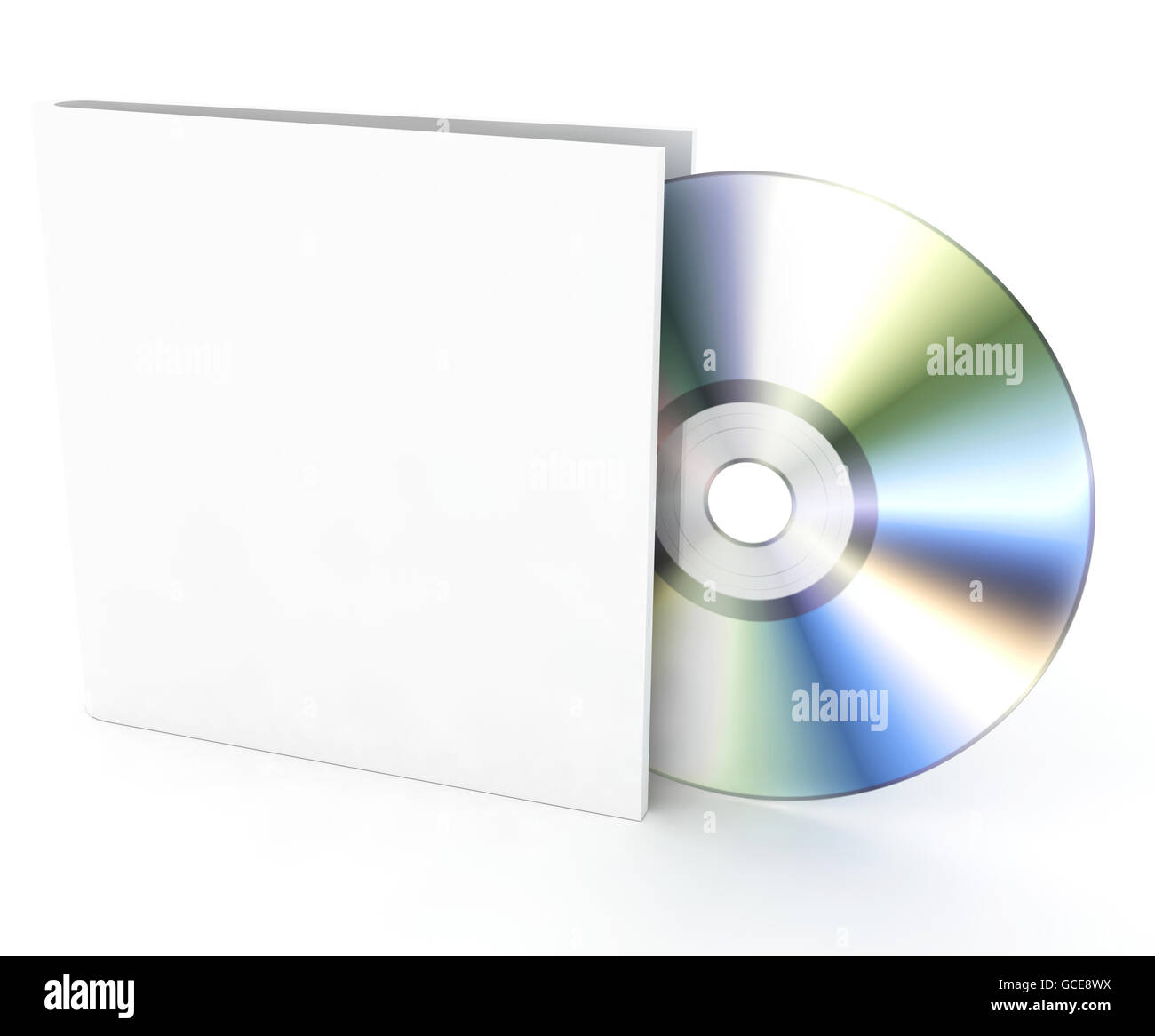 compact disk on a white background Stock Photo - Alamy