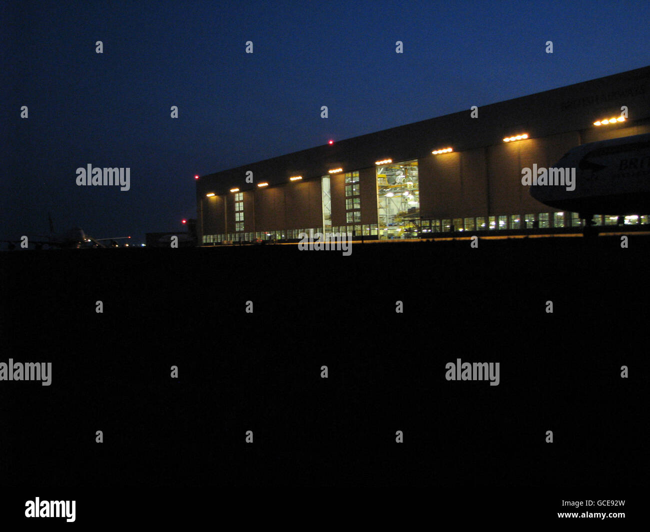 British Airways' maintenance facilities at Cardiff Airport after a BA ...