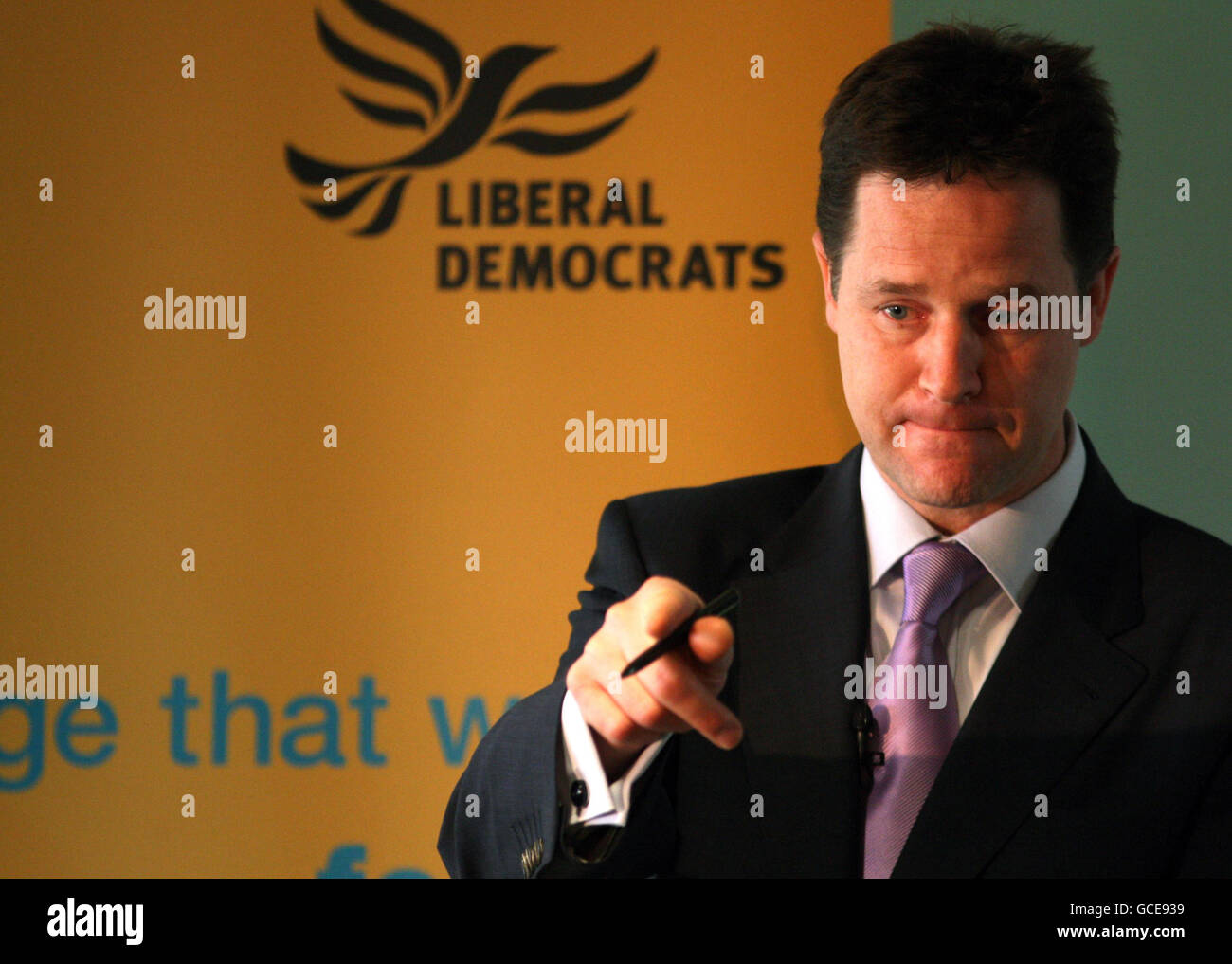 2010 General Election campaign Apr 19th Stock Photo - Alamy