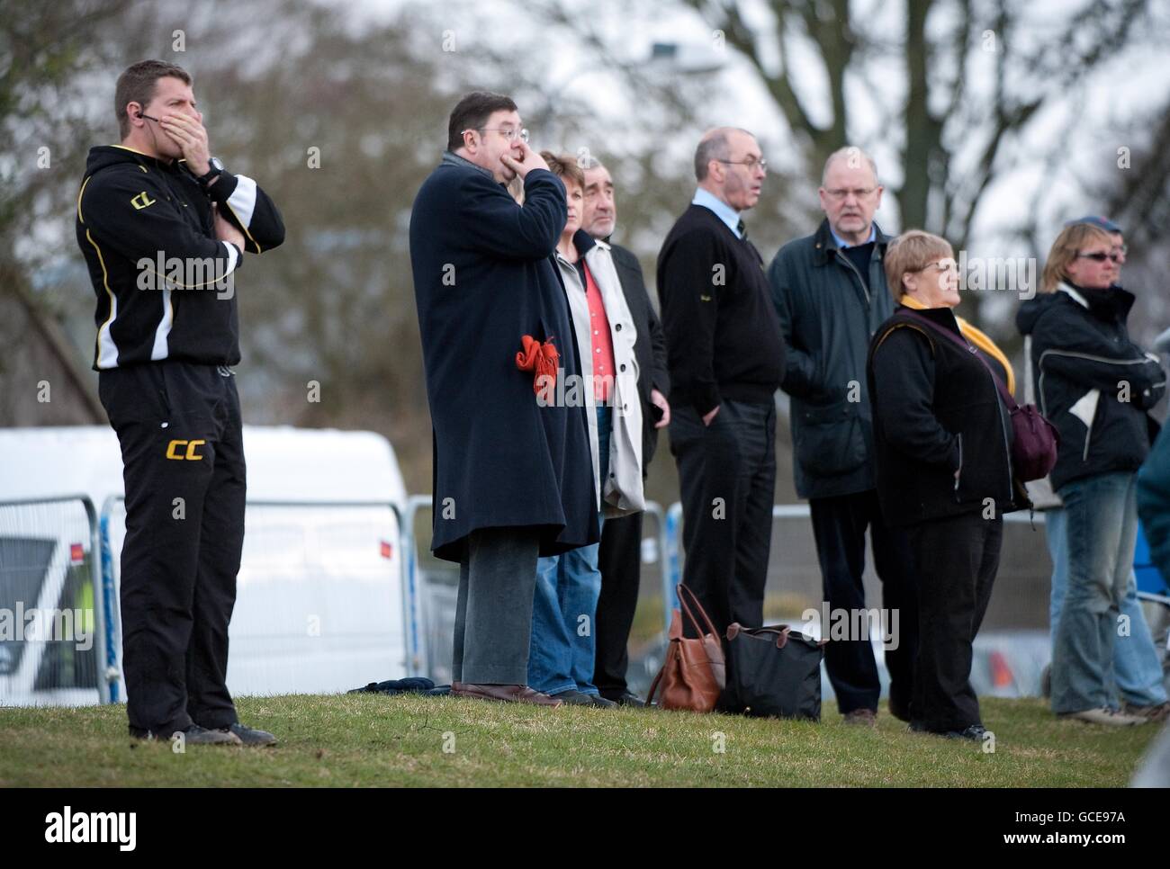 Melrose manager Craig Chalmers watches the action during the Scottish ...