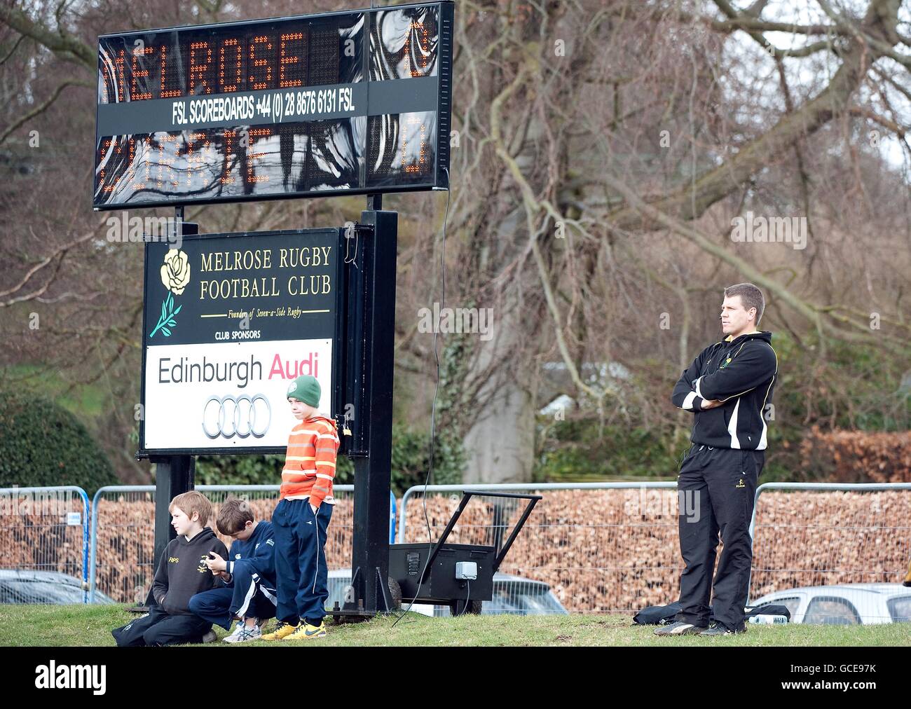 Rugby Union - Scottish Hydro Premier Cup Semi-Final - Melrose v Currie ...