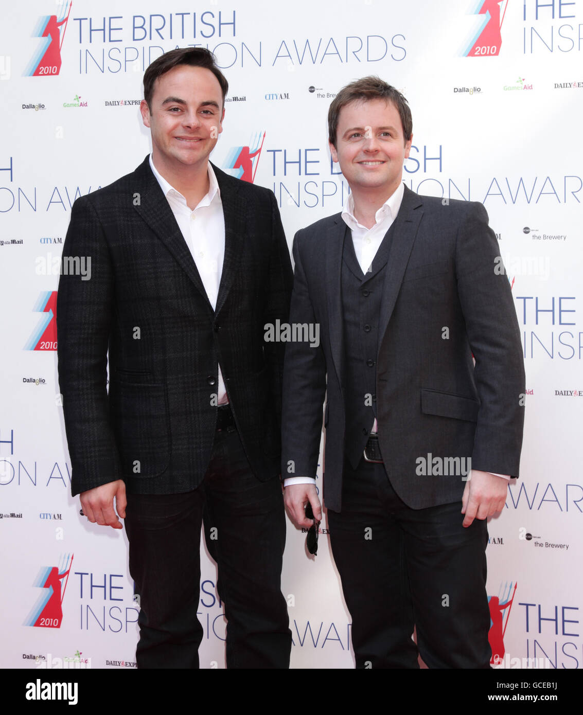 Anthony McPartlin (left) and Declan Donnelly, arrive for The British ...
