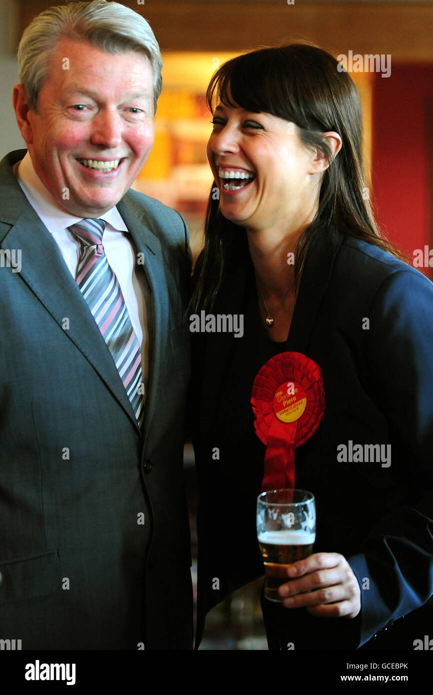 Labour candidate for Ashfield Gloria De Piero and Home Secretary Alan ...