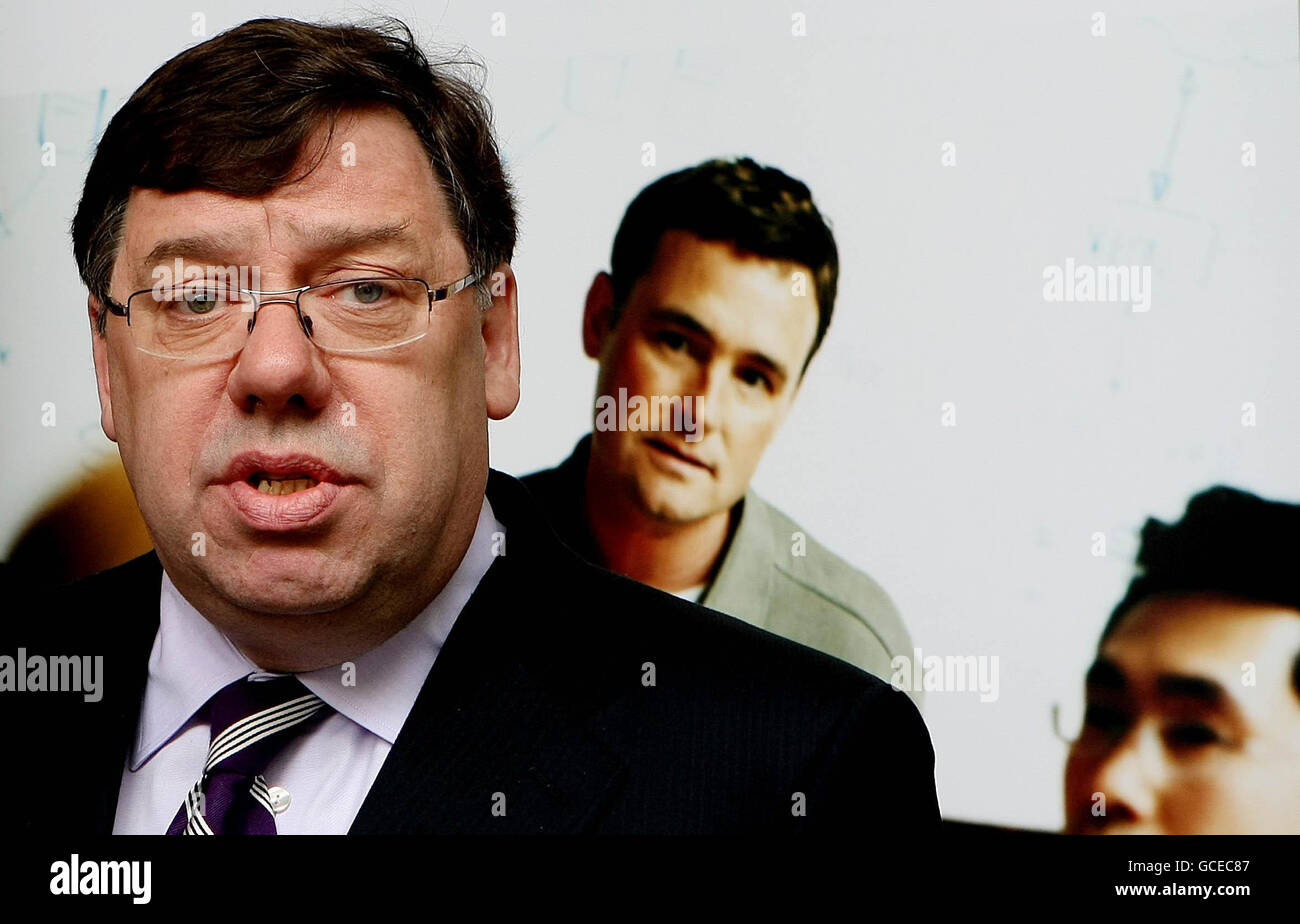 Taoiseach Brian Cowen TD speaking at the Microsoft Ireland celebration ...