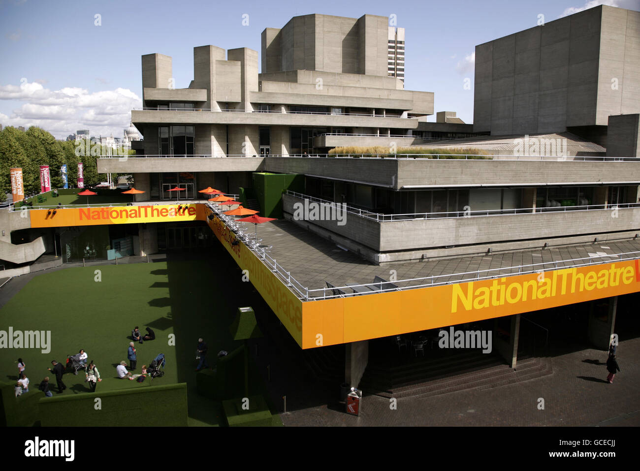 Drama Buildings Stock. A view of the National Theatre building on the ...