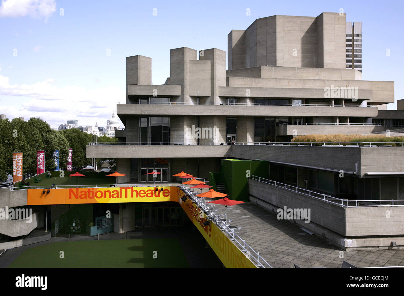 Drama Buildings Stock. A view of the National Theatre building on the ...