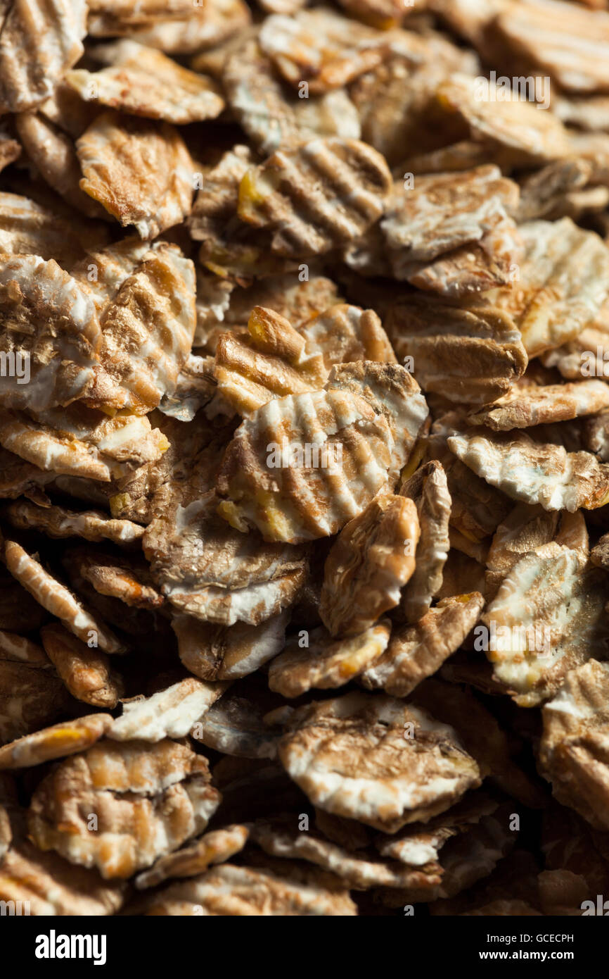 Organic Rolled Rye Flakes in a Bowl Stock Photo - Alamy