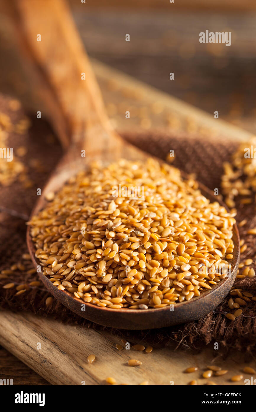 Golden brown linseed flaxseed hi-res stock photography and images - Alamy