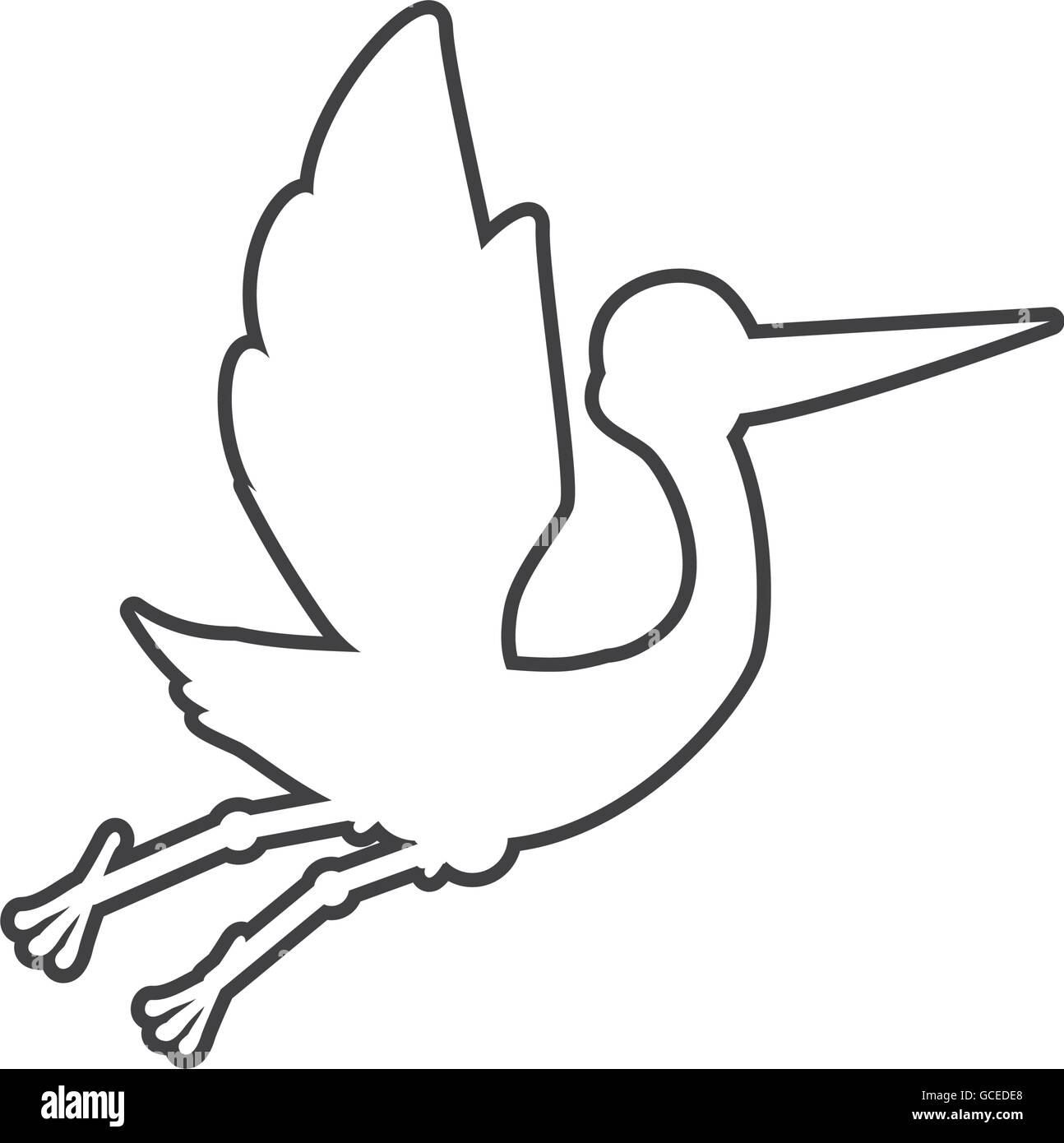 stork icon. Animal concept. Vector graphic Stock Vector Image & Art - Alamy