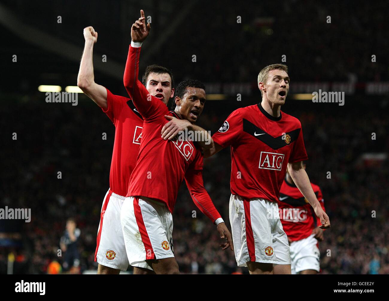 Nani manchester united celebration hi-res stock photography and images ...