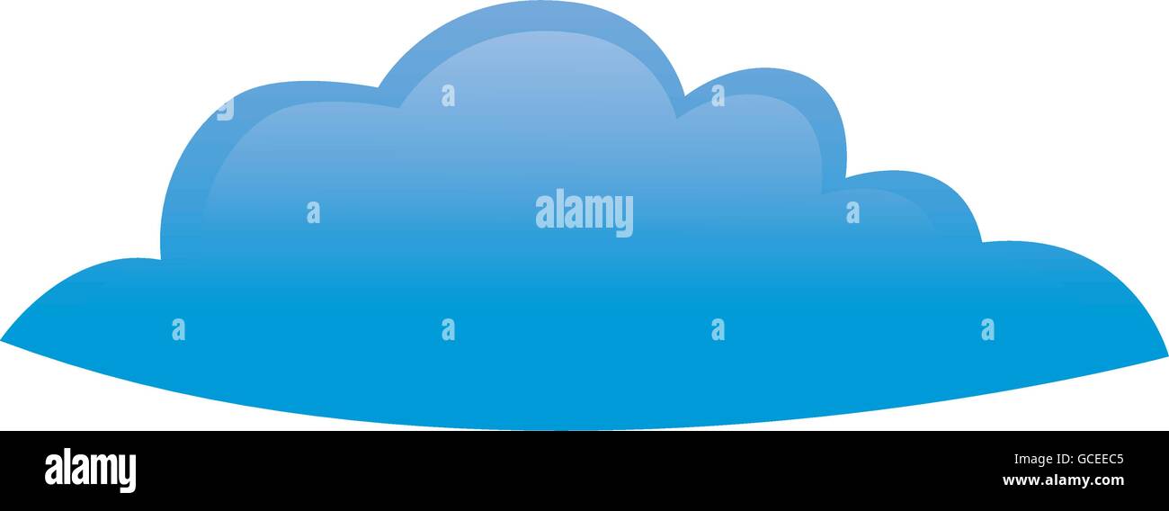 Cloud shape icon. Weather concept. Vector graphic Stock Vector Image ...