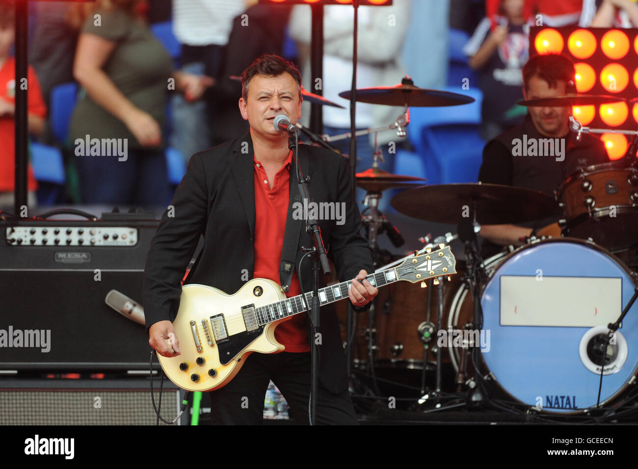 James Dean Bradfield of the Manic Street Preachers performs during a ...