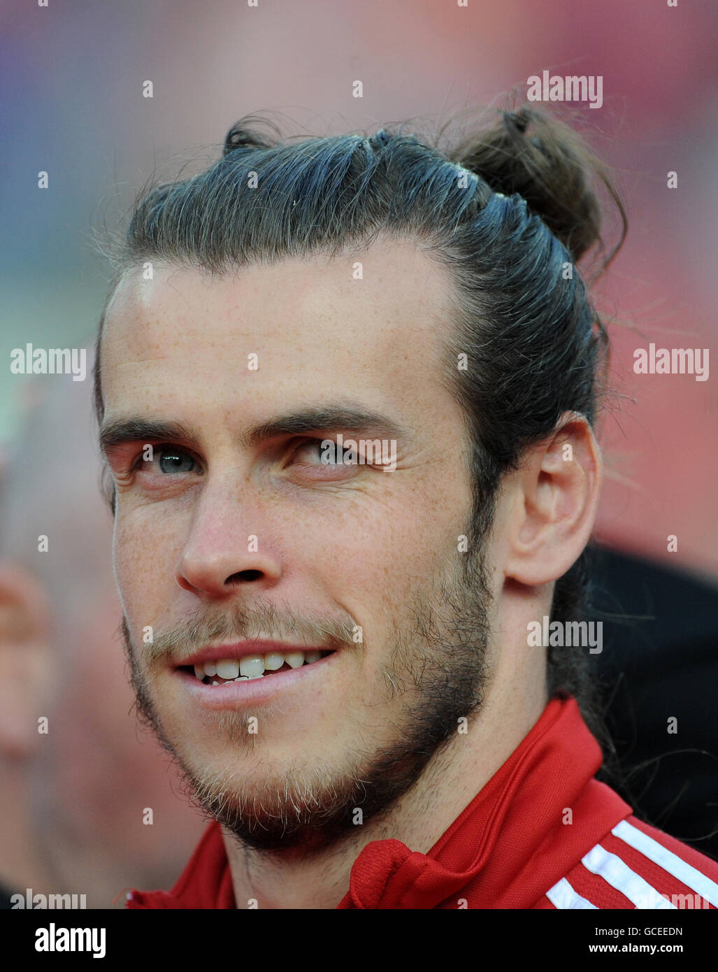 Wales Gareth Bale during a public celebration event at the Cardiff City ...