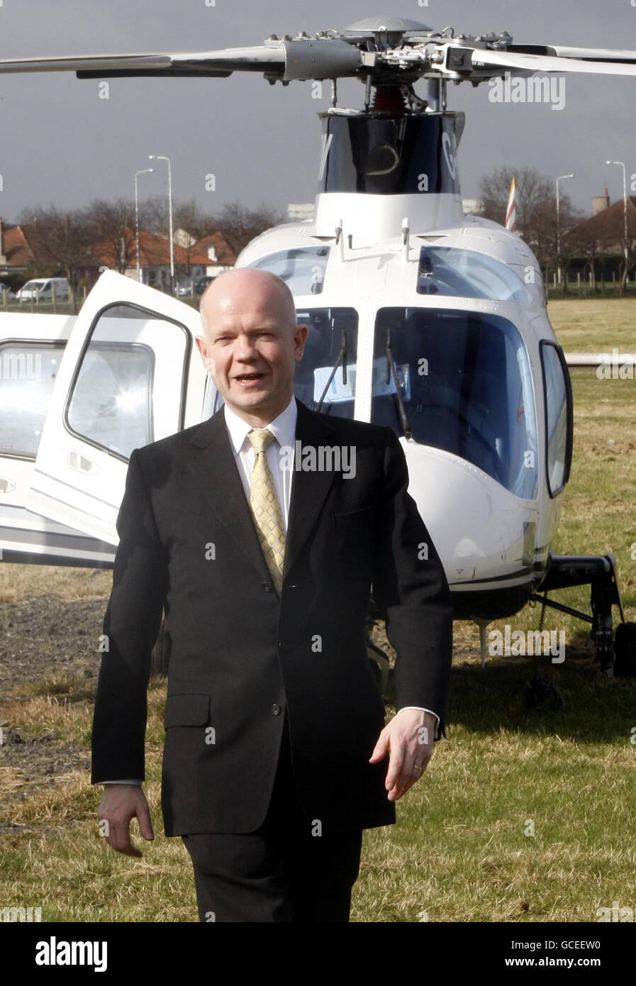 William Hague campaigning near the Royal Highland Centre, Ingliston ...