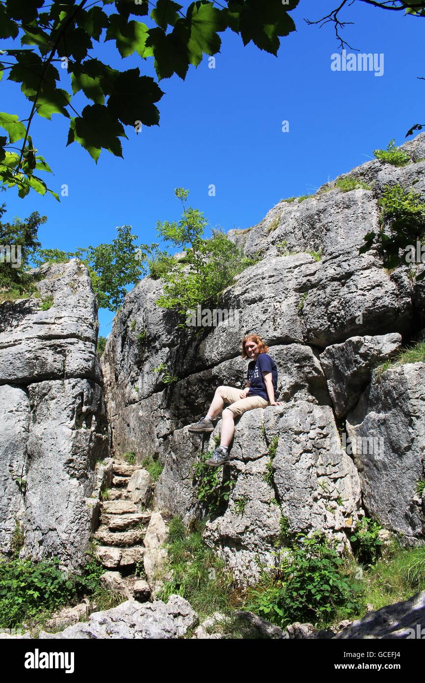 Fairy steps cumbria hi-res stock photography and images - Alamy