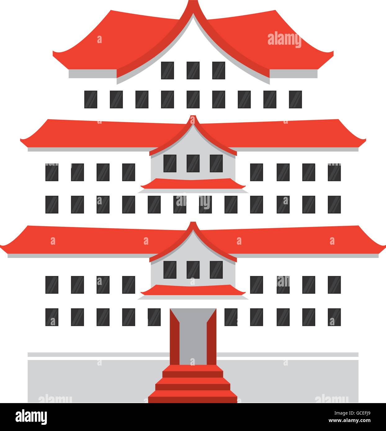 Japanese style osaka Stock Vector Images - Alamy