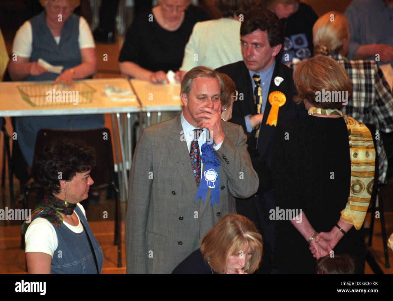 NEIL HAMILTON DEFEATED. Neil Hamilton Stock Photo - Alamy