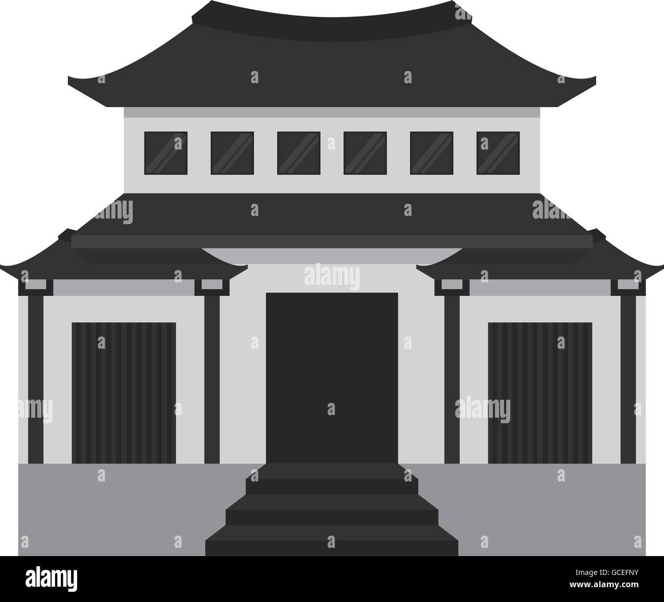 Osaka castle symbol Stock Vector Images - Alamy