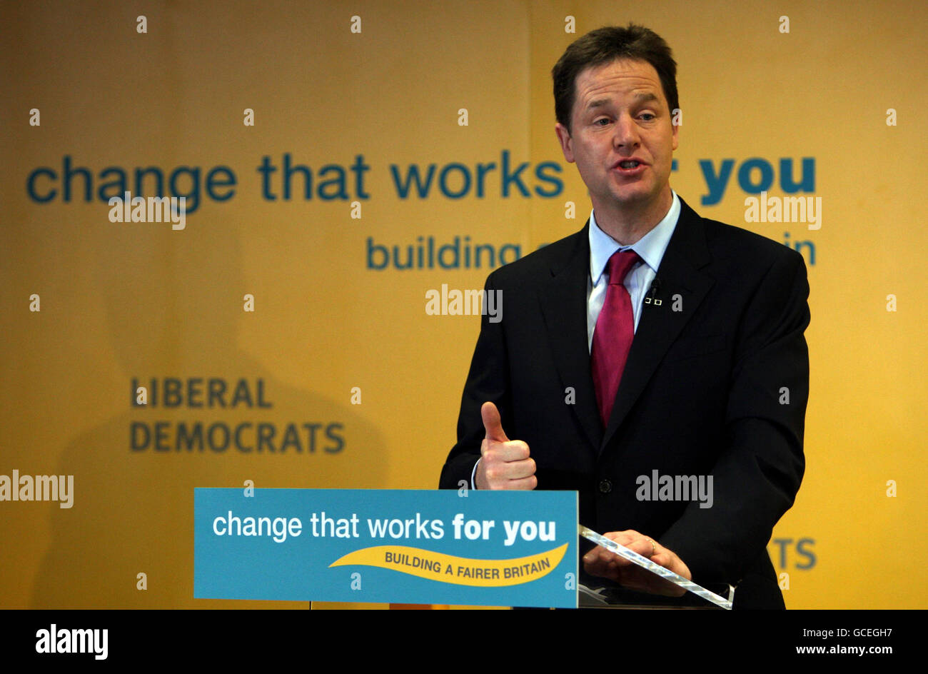 2010 General Election campaign Apr 12th Stock Photo - Alamy