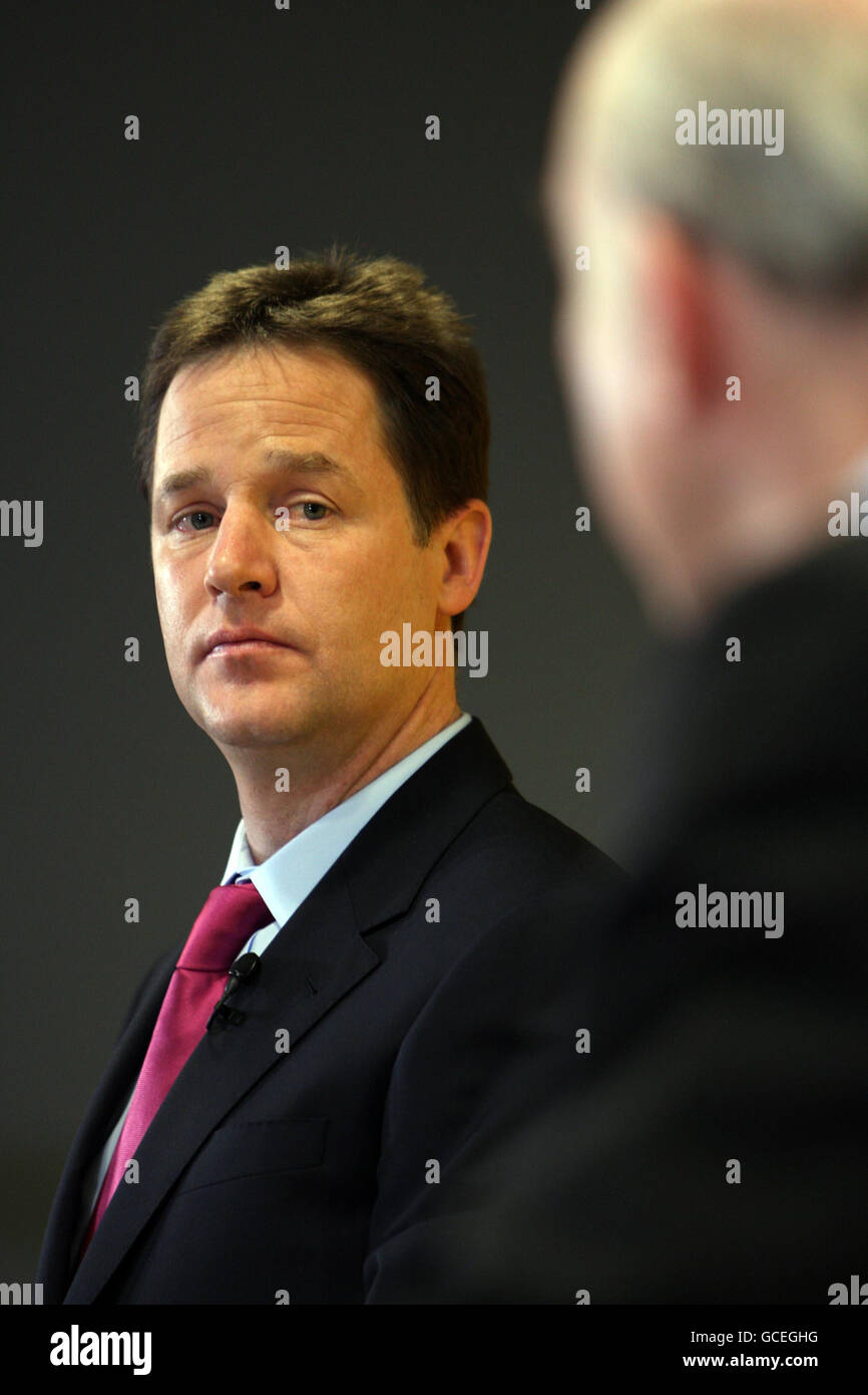 General election press conference work foundation in london hi-res ...