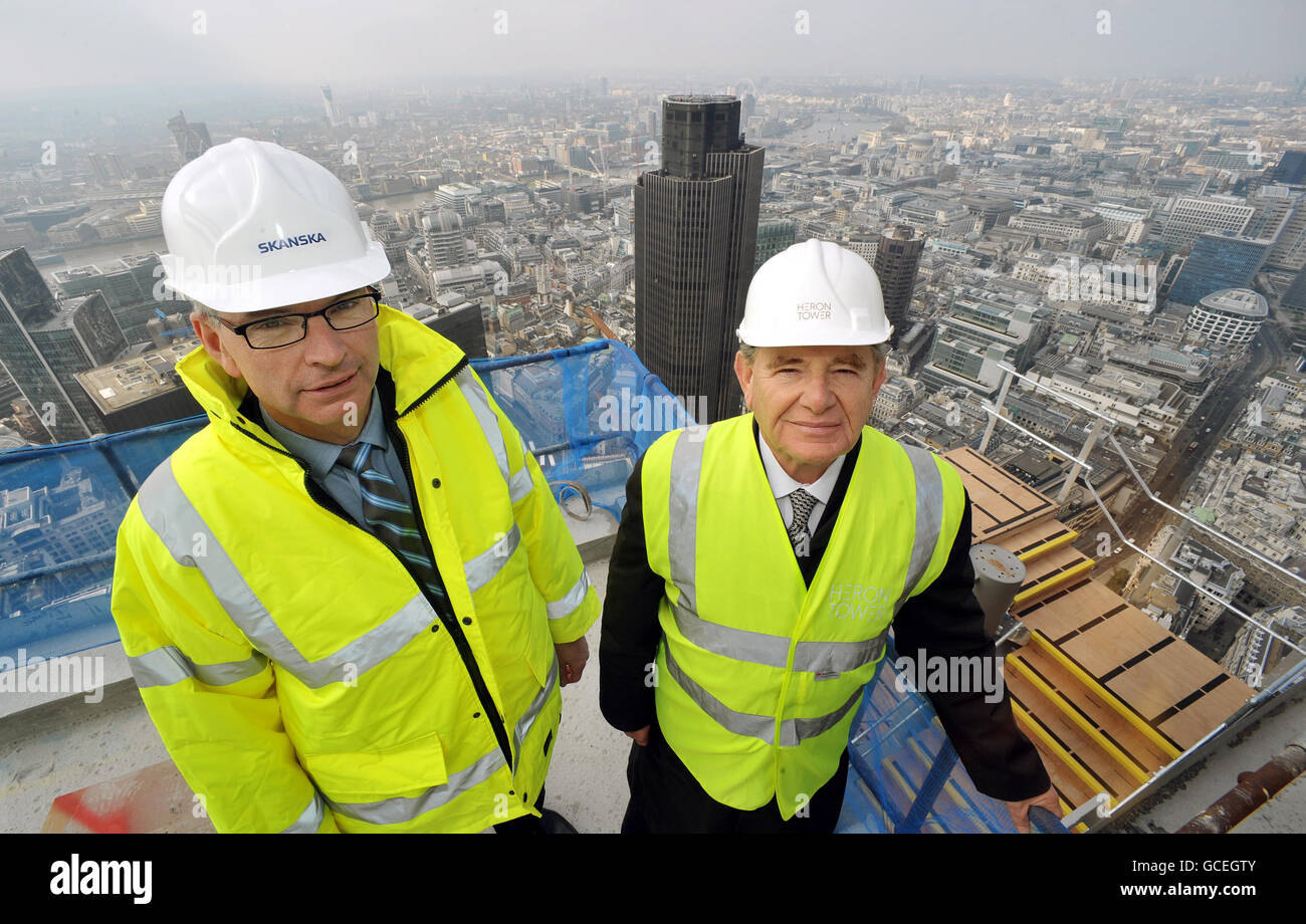 Gerald Ronson (right) with Johan Karlstrom the President and CEO of ...