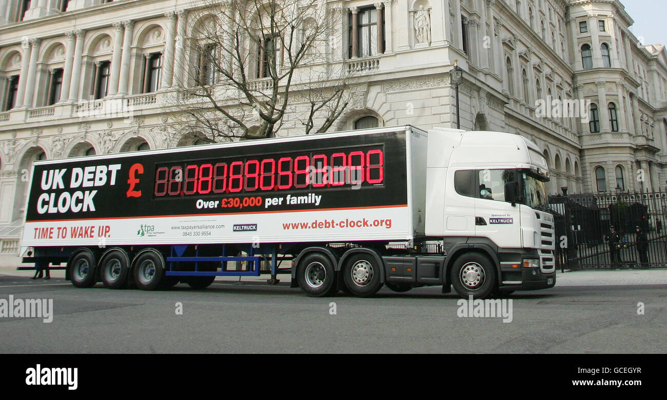 The TaxPayers' Alliance's (TPA) digital Debt Clock, which counts up the ...