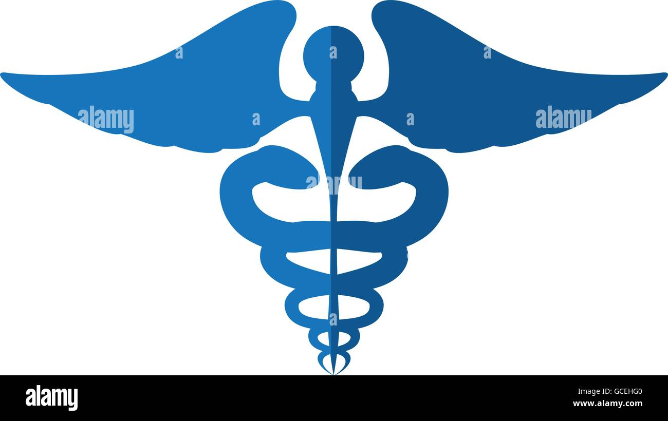 Caduceus icon. Medical and Health care. Vector graphic Stock Vector ...