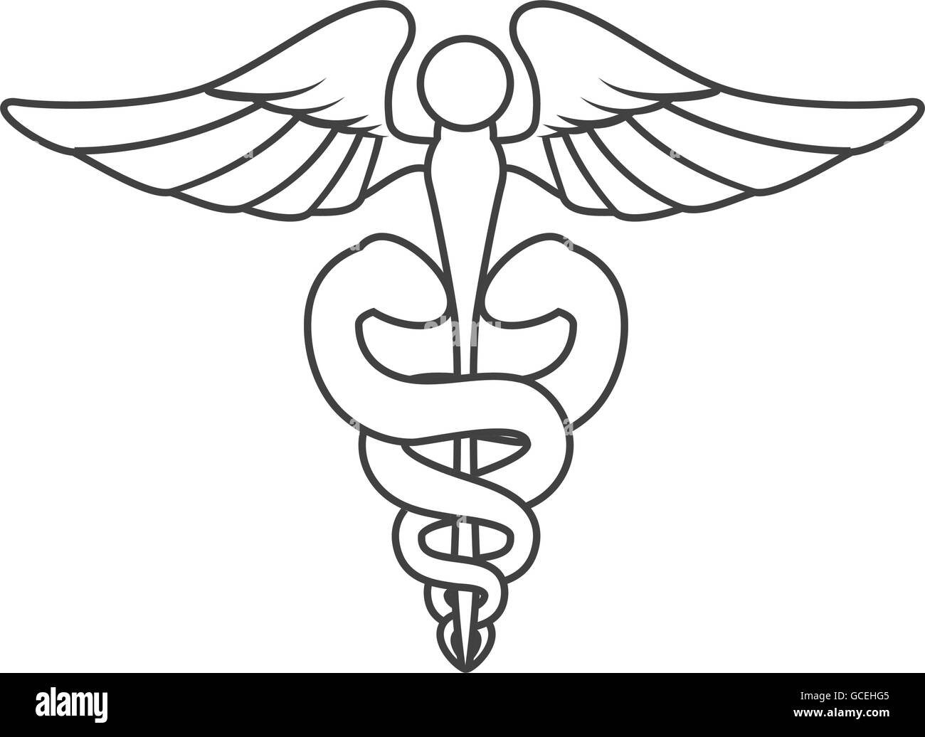 Caduceus Black and White Stock Photos & Images - Alamy