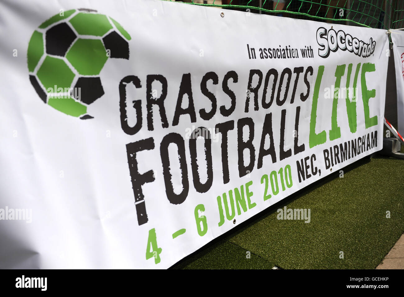 Football ampics sign signage gv general view hi-res stock photography ...