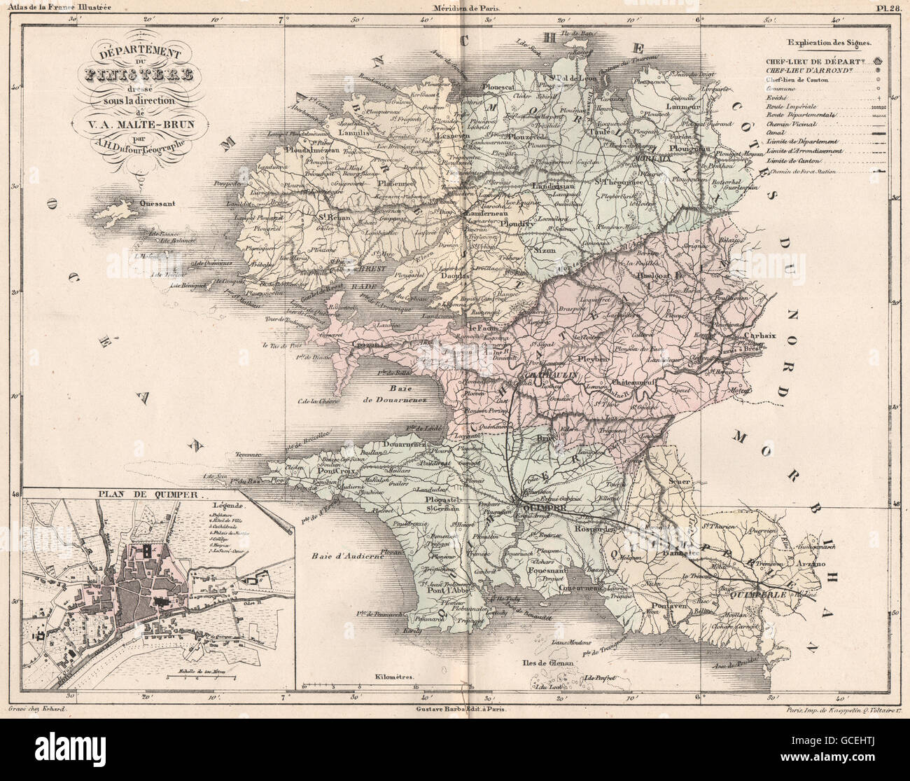 Carte de quimper hi-res stock photography and images - Alamy