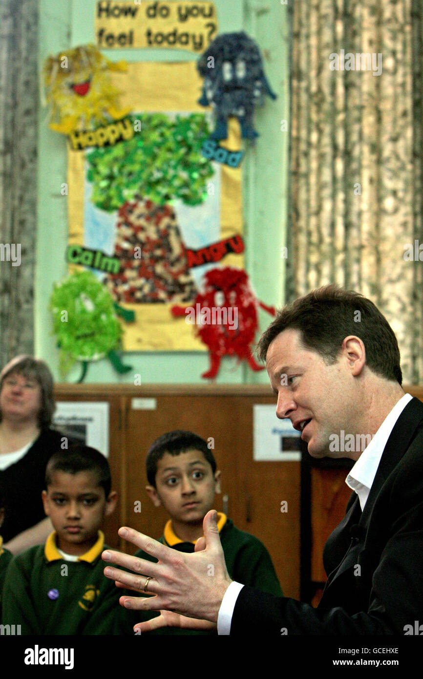 Visit to mauldeth primary school in manchester hi-res stock photography ...