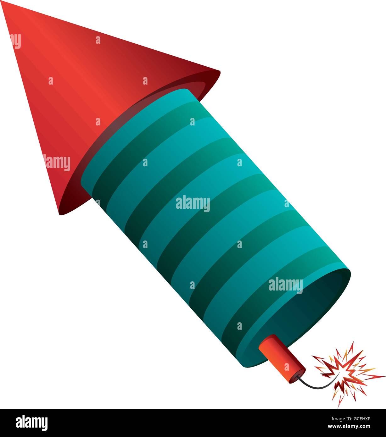 rocket fireworks fire light pyrotechnics Stock Vector Image & Art - Alamy