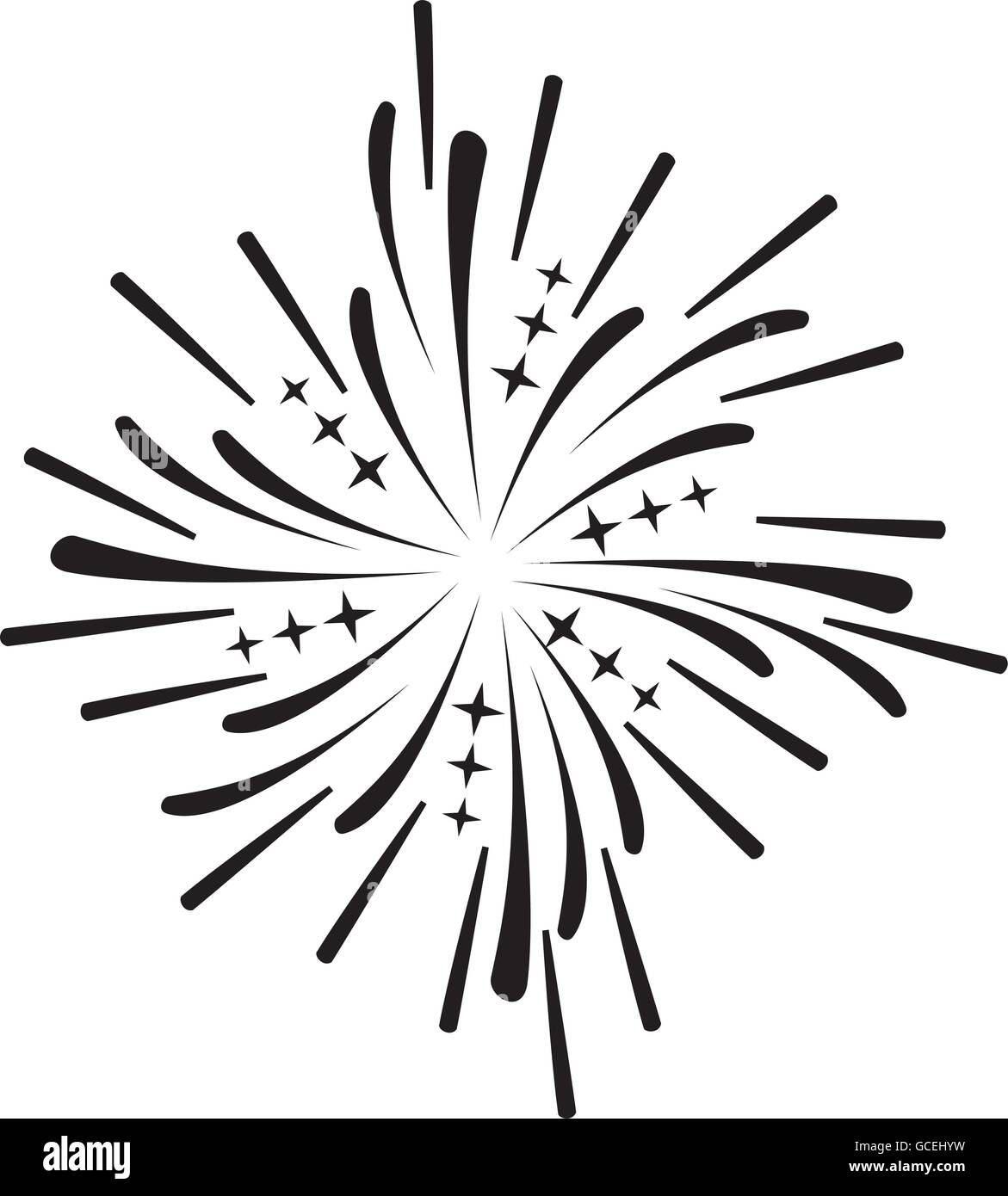 festive burst fireworks icon Stock Vector Image & Art - Alamy