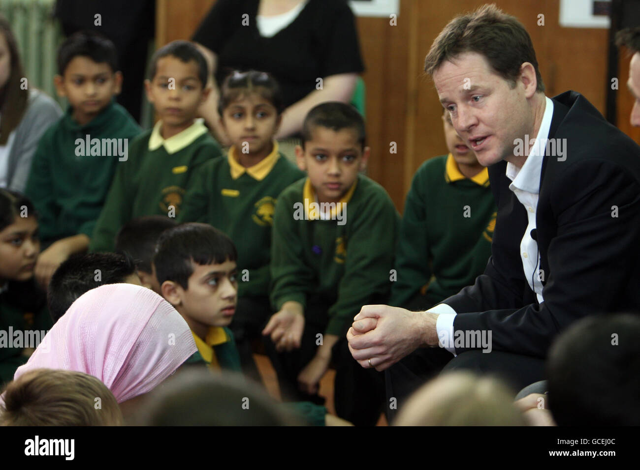 Visit to mauldeth primary school in manchester hi-res stock photography ...