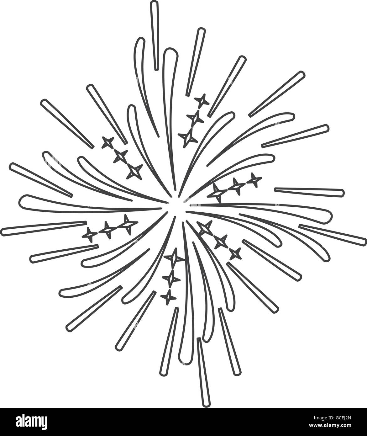 festive burst fireworks icon Stock Vector Image & Art - Alamy