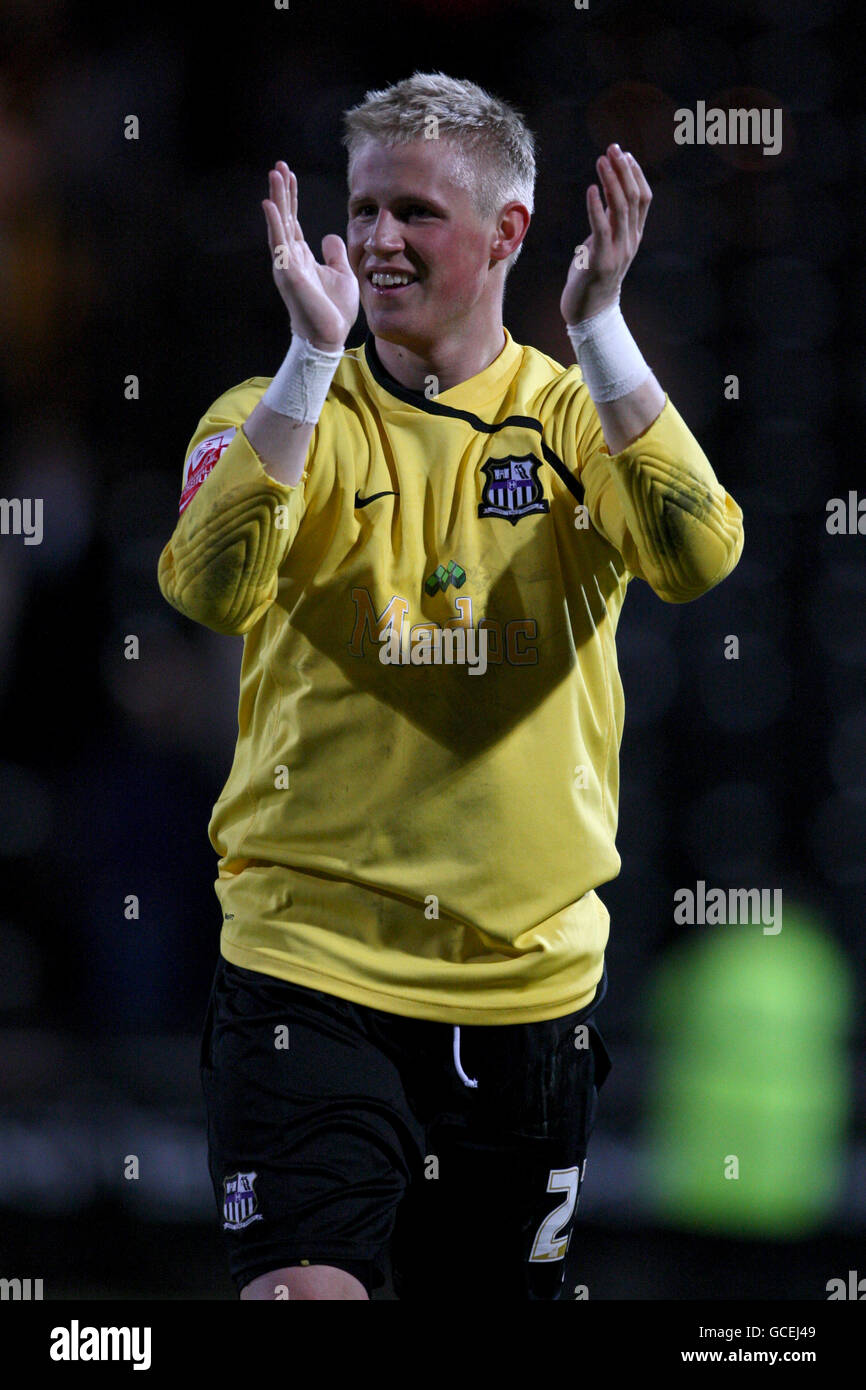 Notts county goalkeeper kasper schmeichel hi-res stock photography and ...