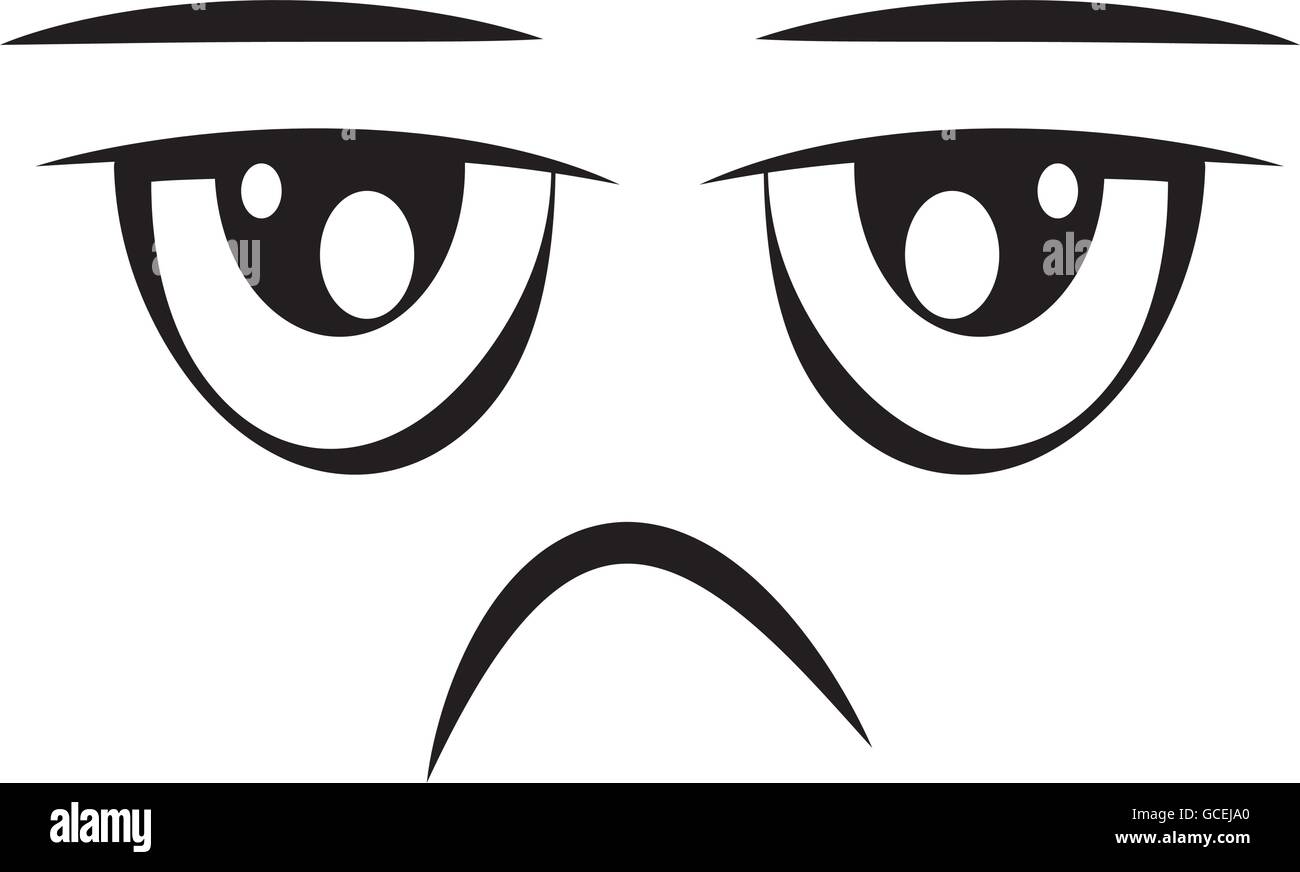 sad face emoticon isolated icon design Stock Vector Image & Art - Alamy