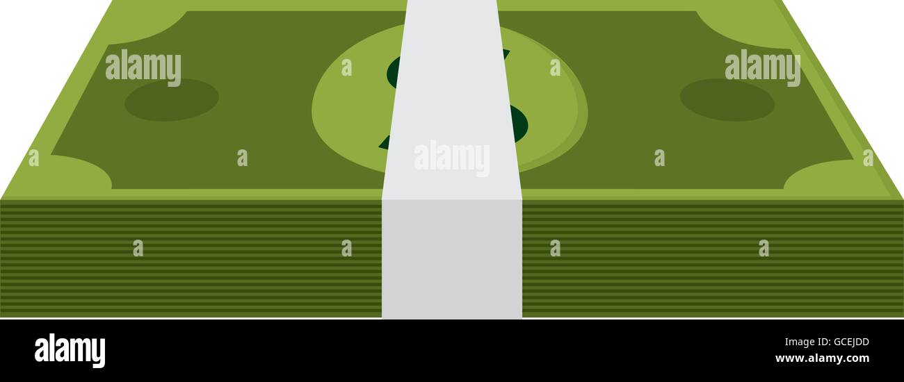 Wad of paper money Stock Vector Images - Alamy