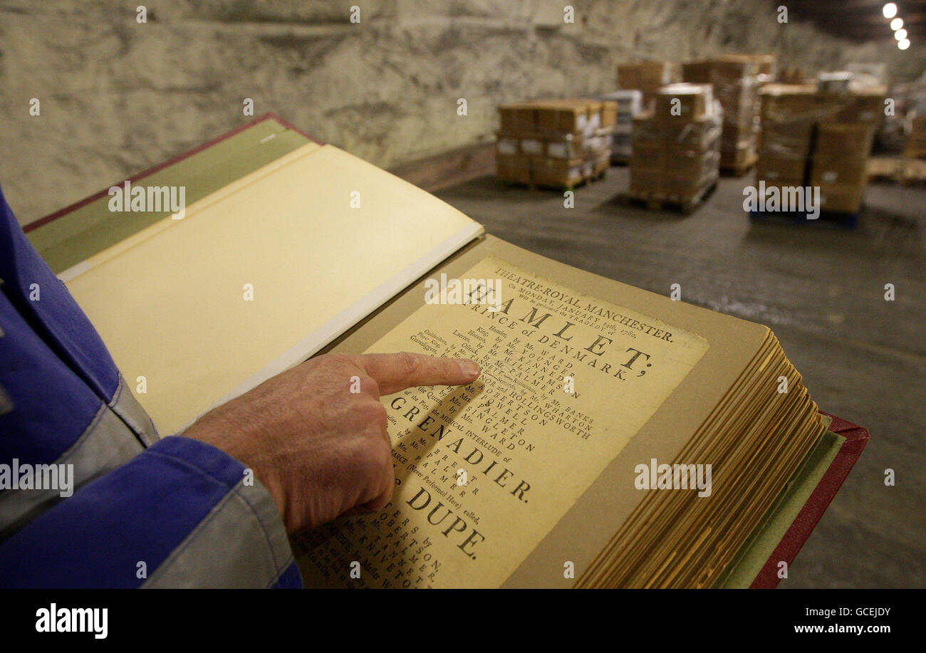Salt mine book storage Stock Photo - Alamy
