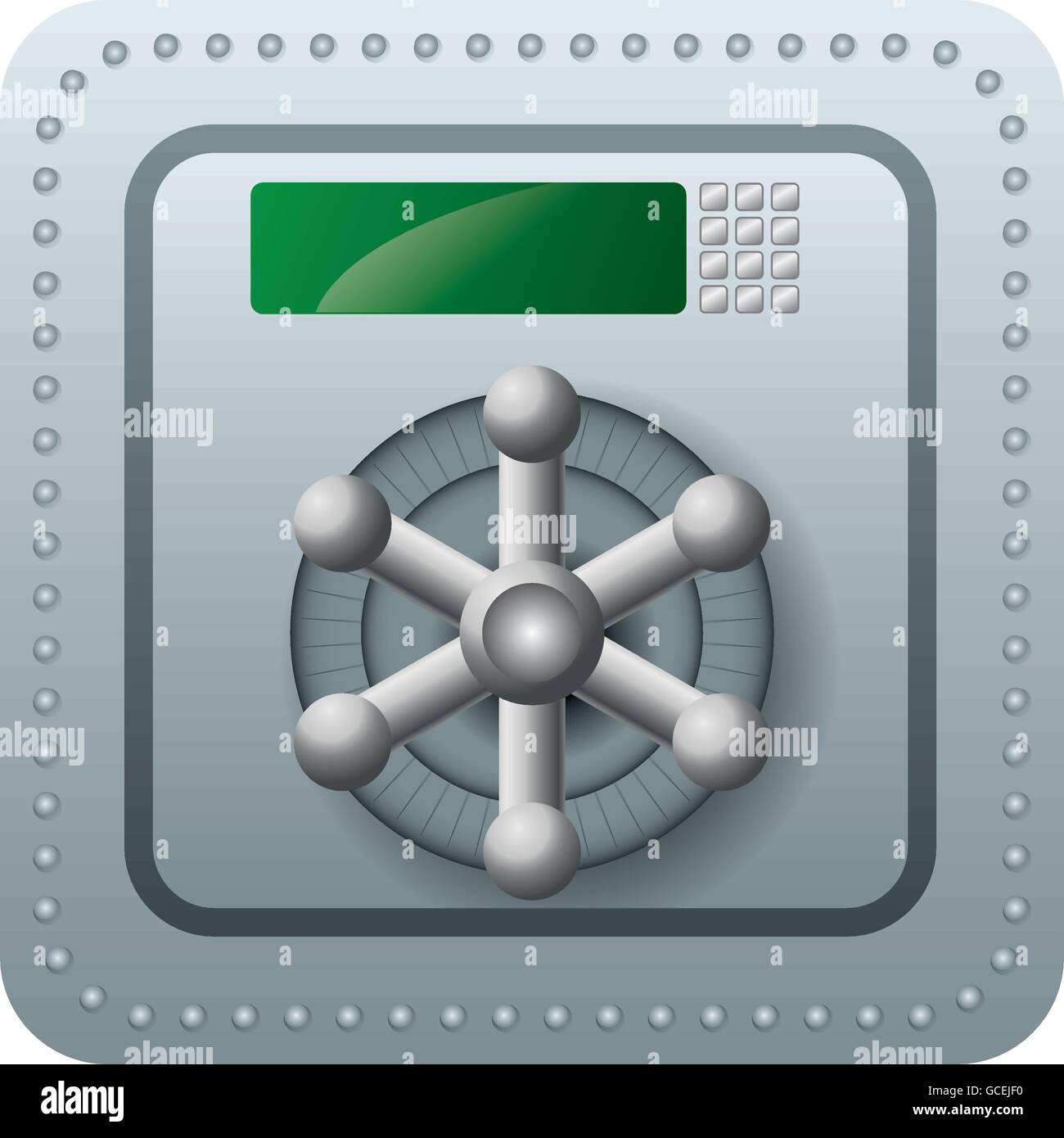 Strongbox icon. Security and Protection care. Vector graphic Stock ...
