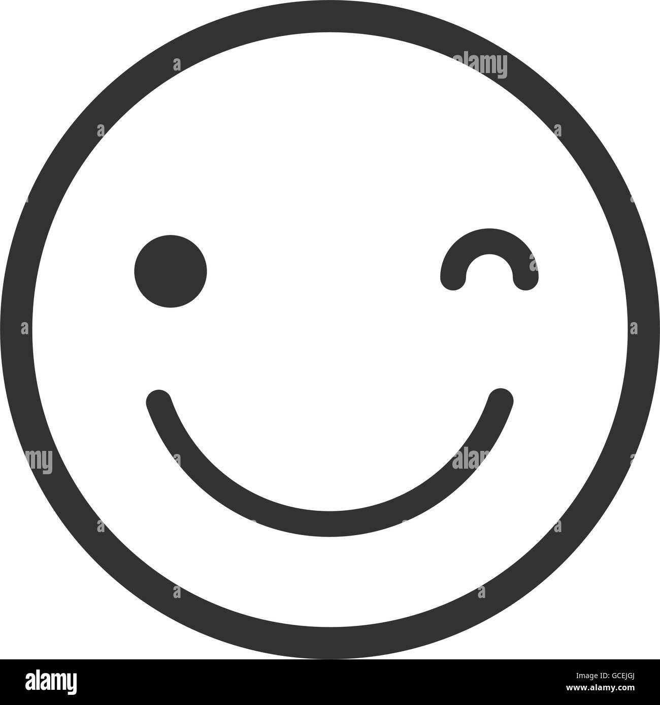 happy face emoticon isolated icon design Stock Vector Image & Art - Alamy