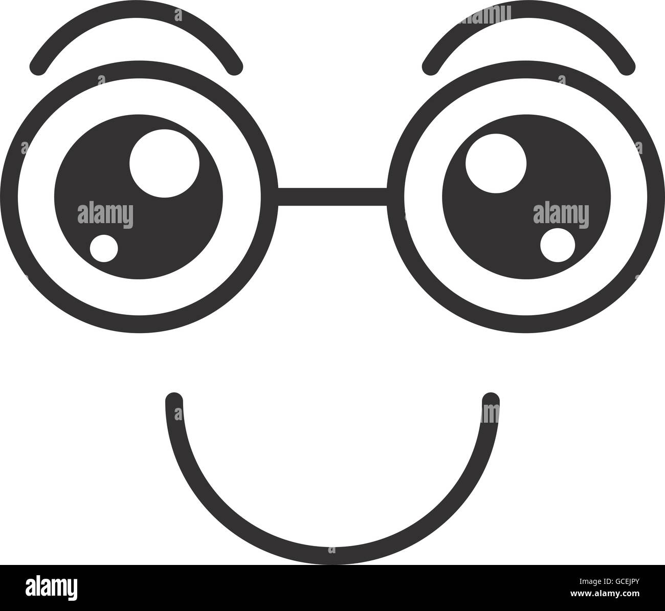 happy face emoticon isolated icon design Stock Vector Image & Art - Alamy