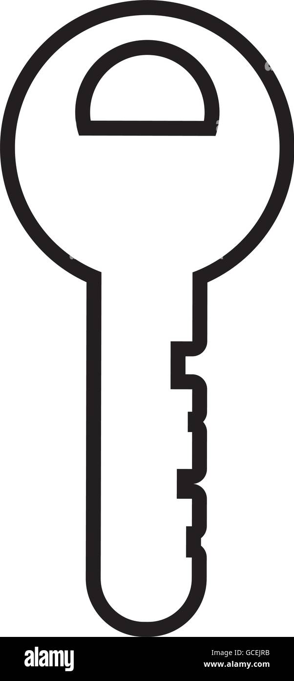 Key icon. Security and Protection care. Vector graphic Stock Vector ...
