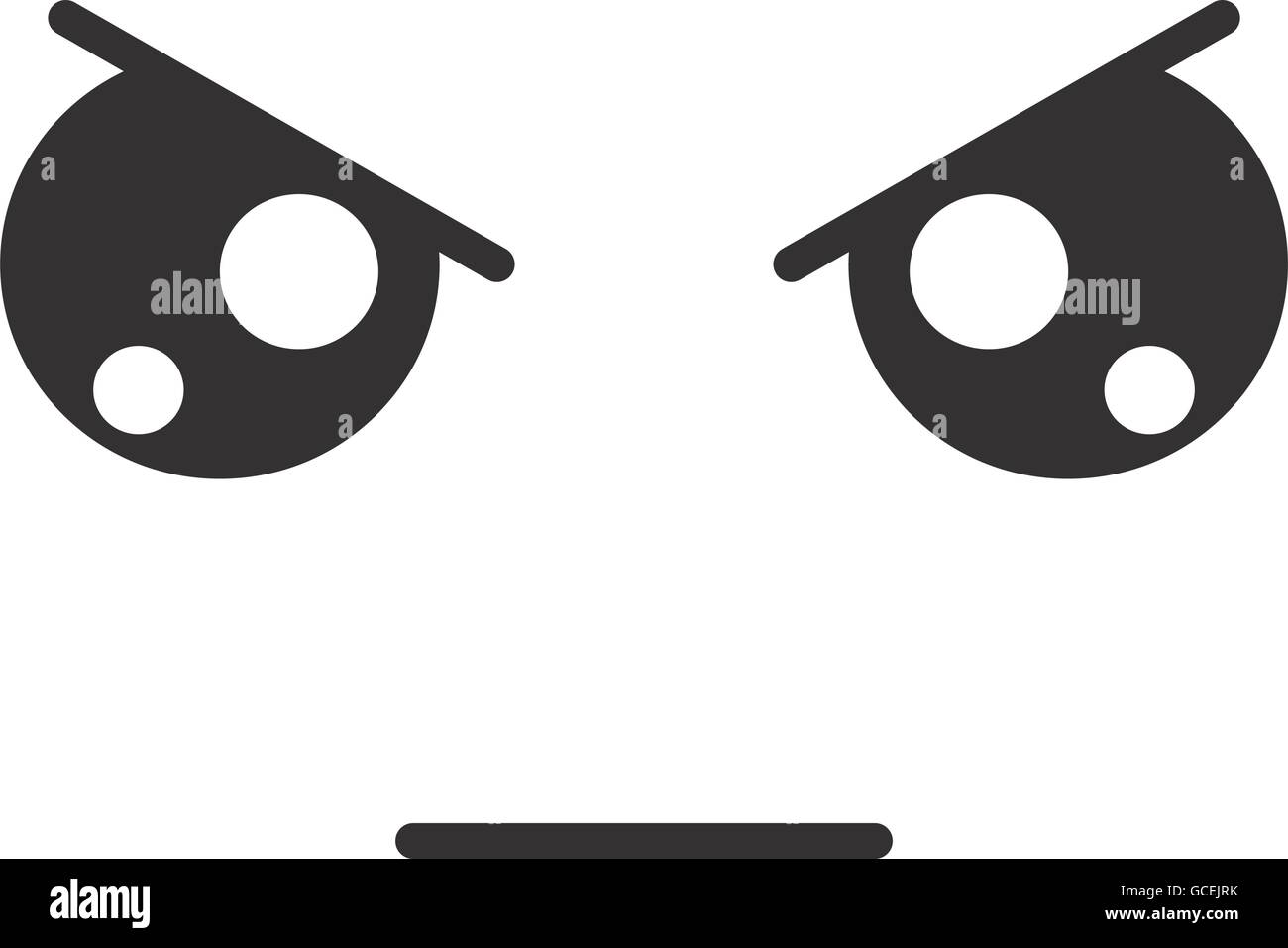 angry face emoticon isolated icon design Stock Vector Image & Art - Alamy