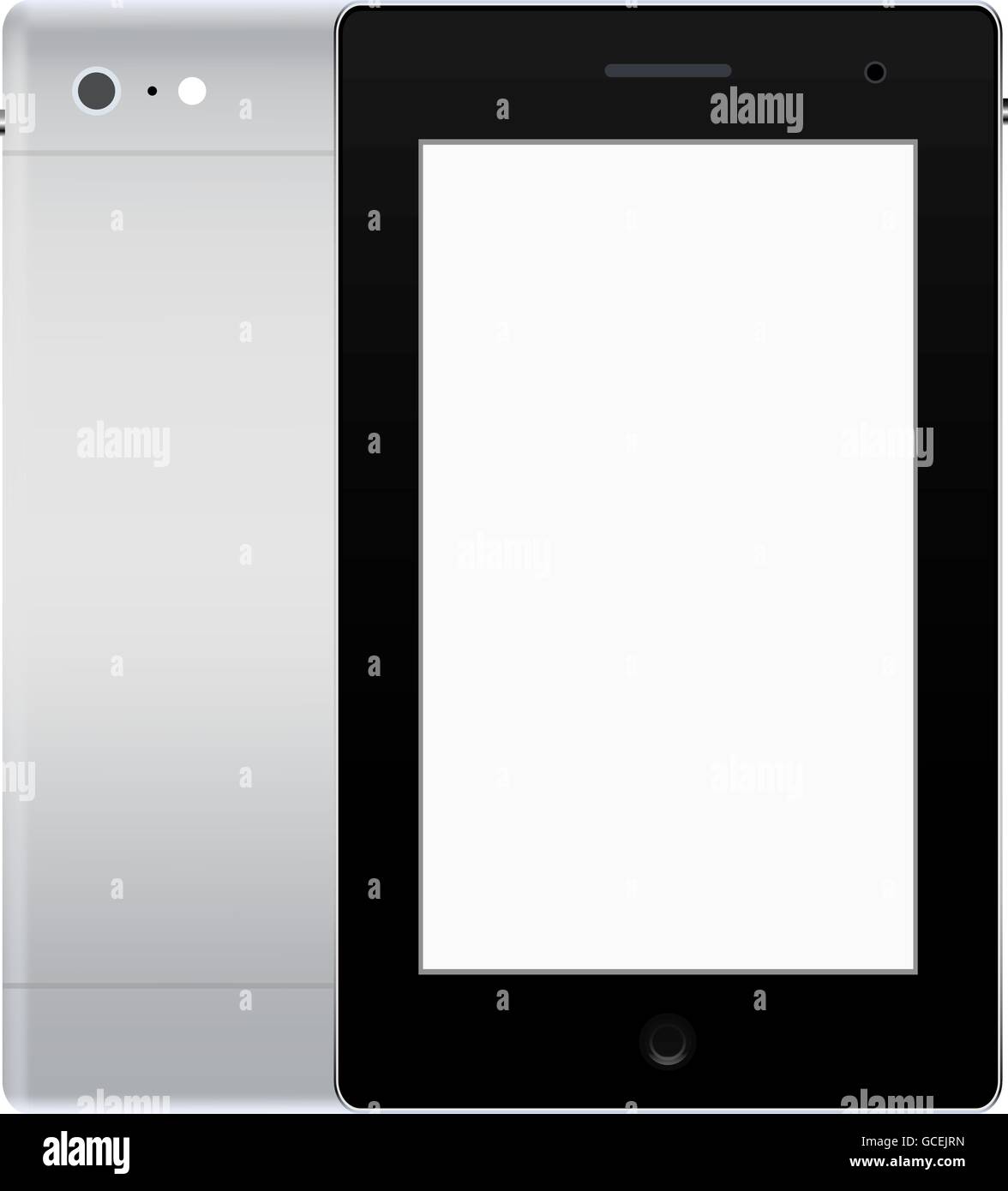 Mockup mobile phone front Stock Vector Images - Alamy