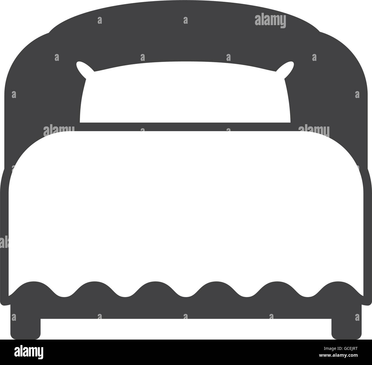 Bed icon. Room design. Vector graphic Stock Vector Image & Art - Alamy