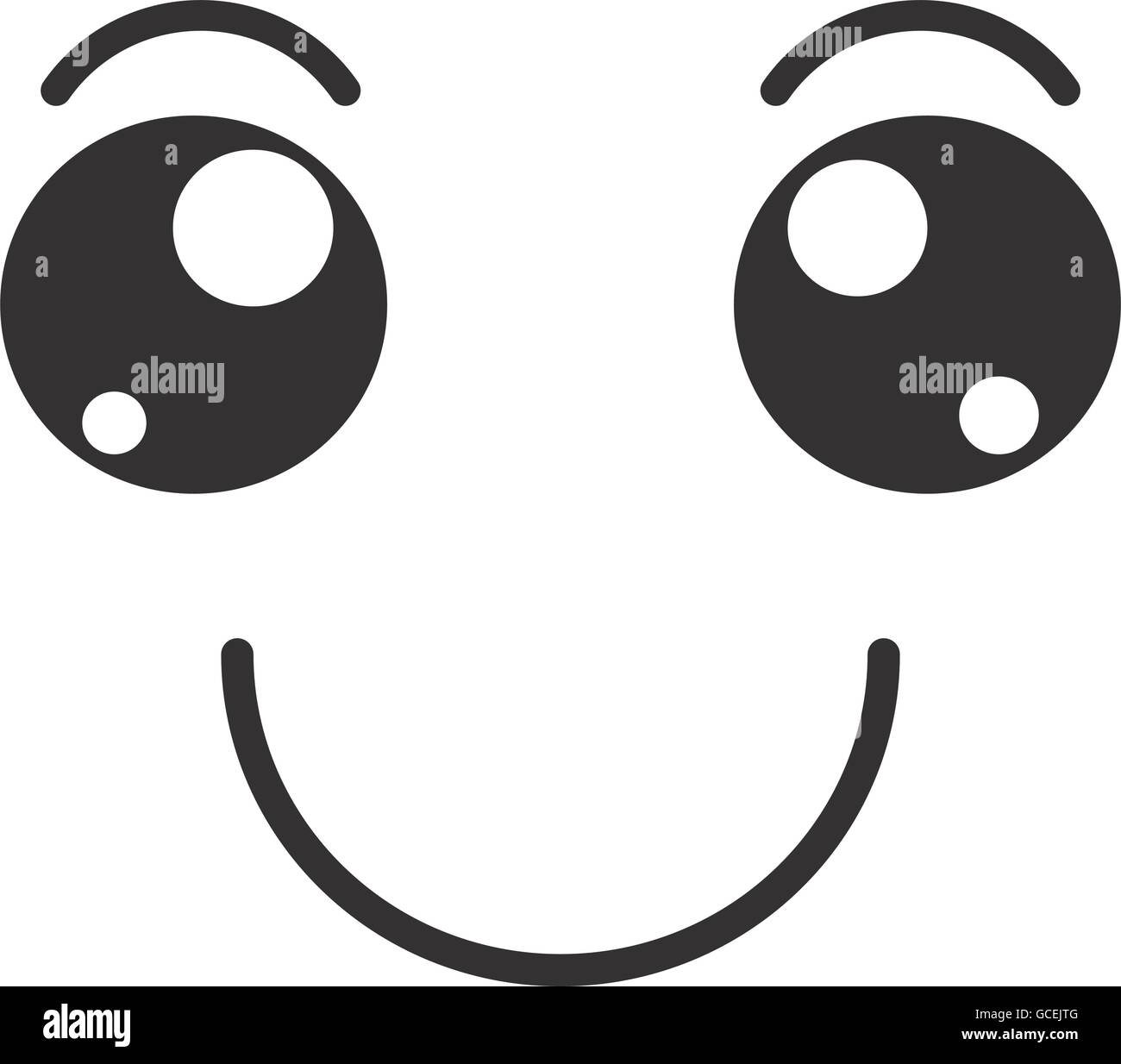 happy face emoticon isolated icon design Stock Vector Image & Art - Alamy