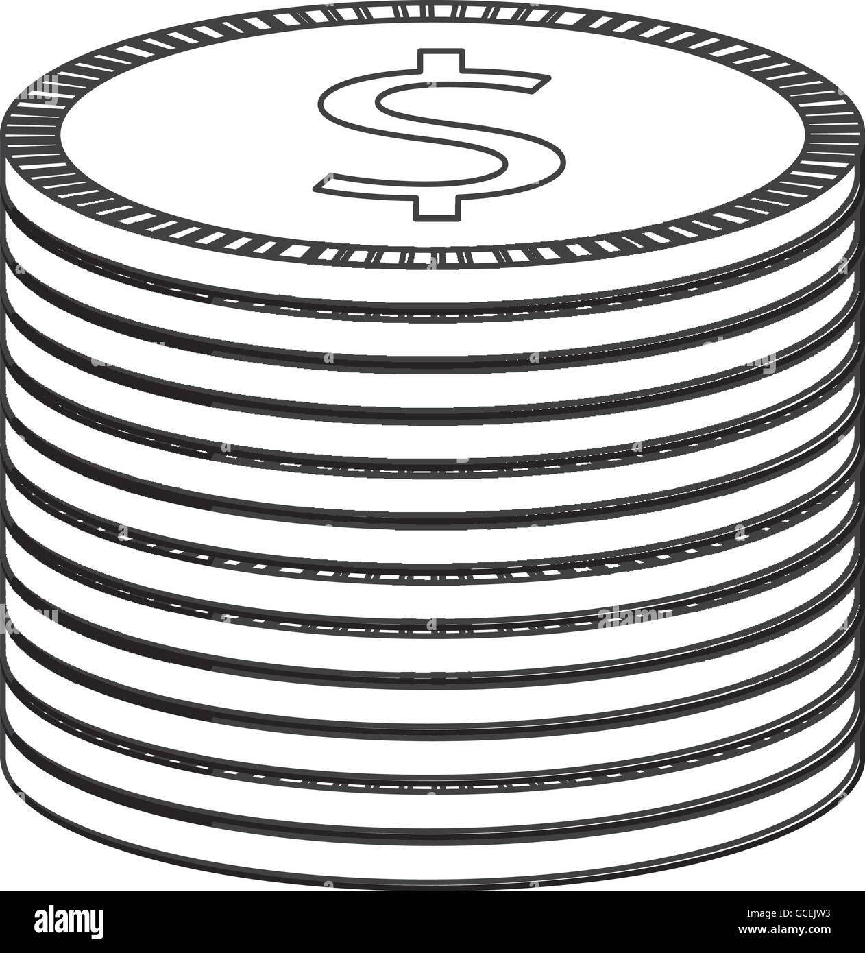 coin business money symbol icon Stock Vector Image & Art - Alamy